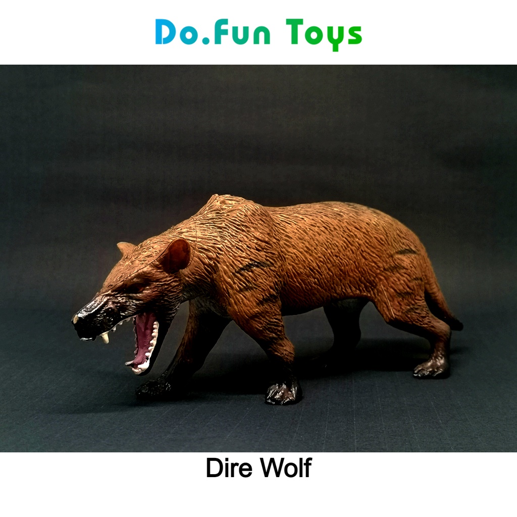 Jual Animal Figurine | DIRE WOLF / Mainan Miniatur Binatang Purba ...
