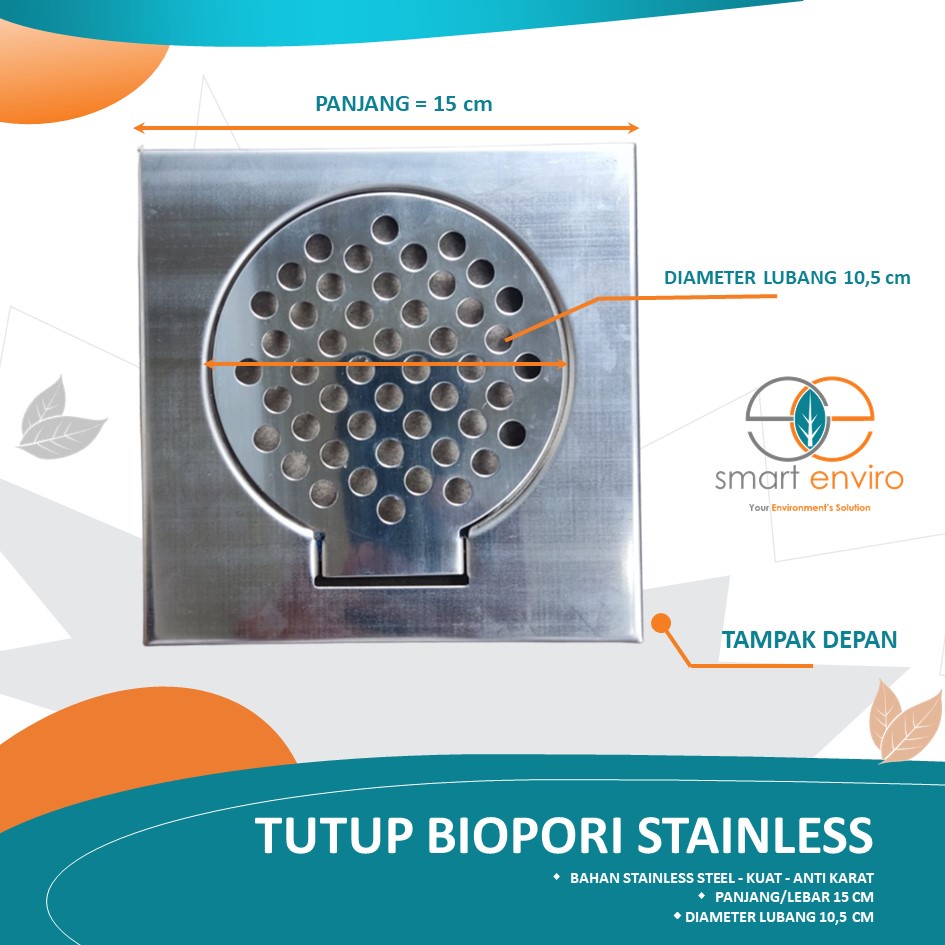 Jual Tutup Biopori Stainless Steel 3 dan 4 Inch - Tipe Plat - Anti ...