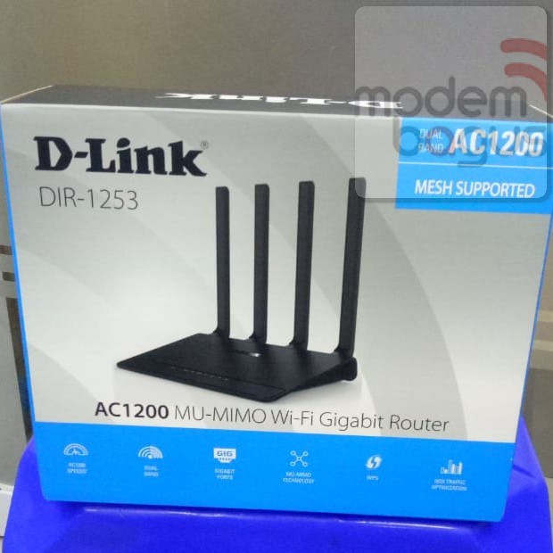 Jual Router Gigabit Wi-Fi AC1200 MU-MIMO D-Link DIR-1253 Mesh DIR1253 | Shopee Indonesia