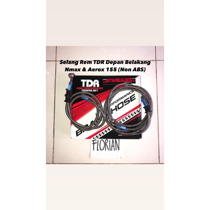 Jual Selang Rem TDR RACING Aerox Nmax Depan Belakang (NON ABS) | Shopee Indonesia