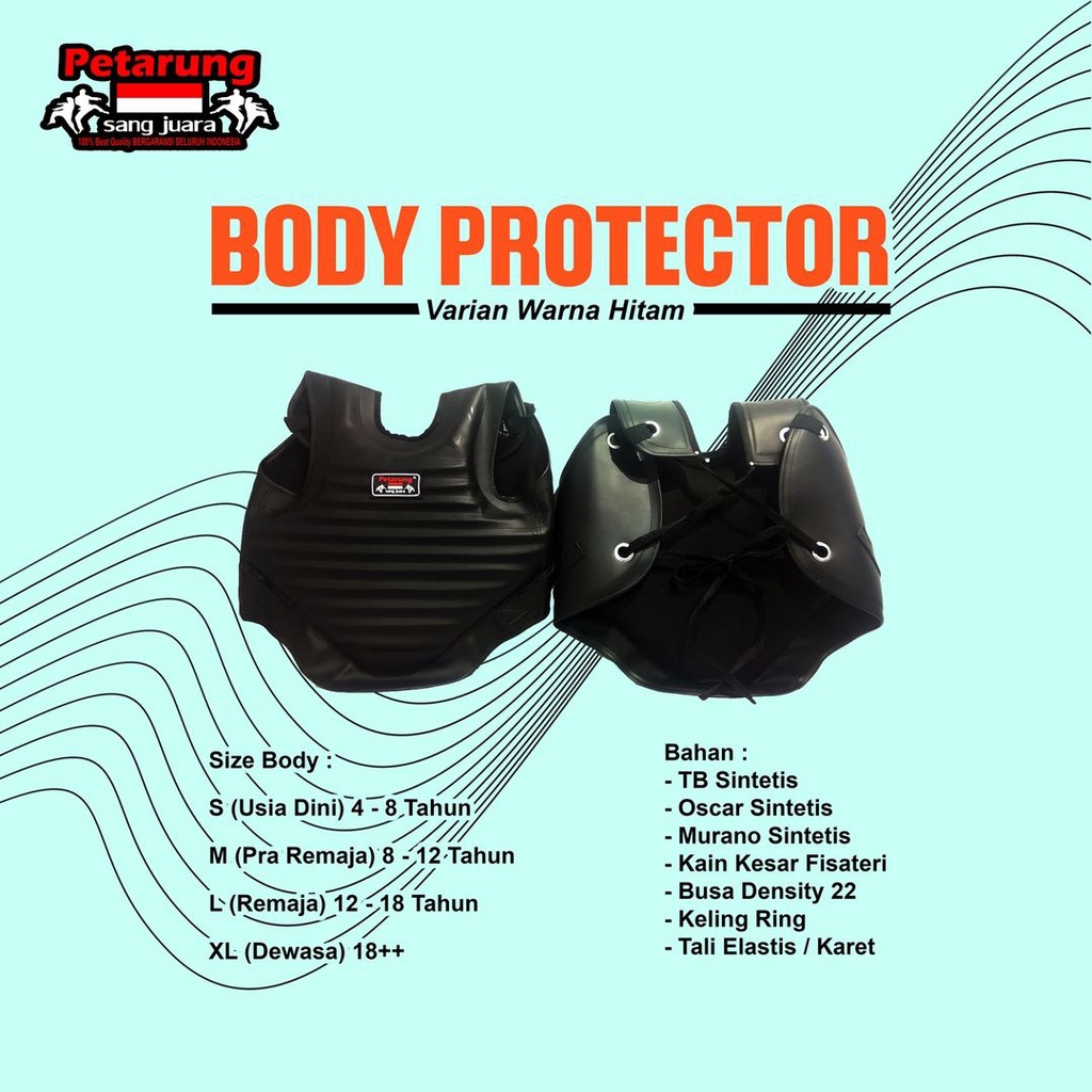 Jual body protector silat/pelindung badan/body Silat/body pencak silat ...
