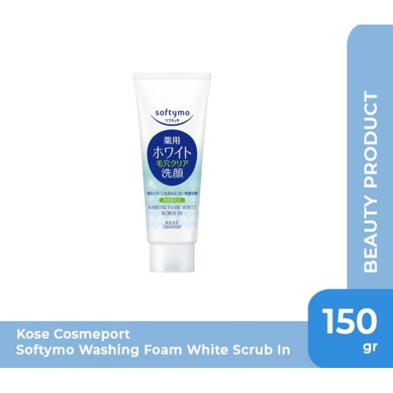 Jual [NEW] Kose Softymo Washing Foam White Scrub [150gr] | Shopee Indonesia