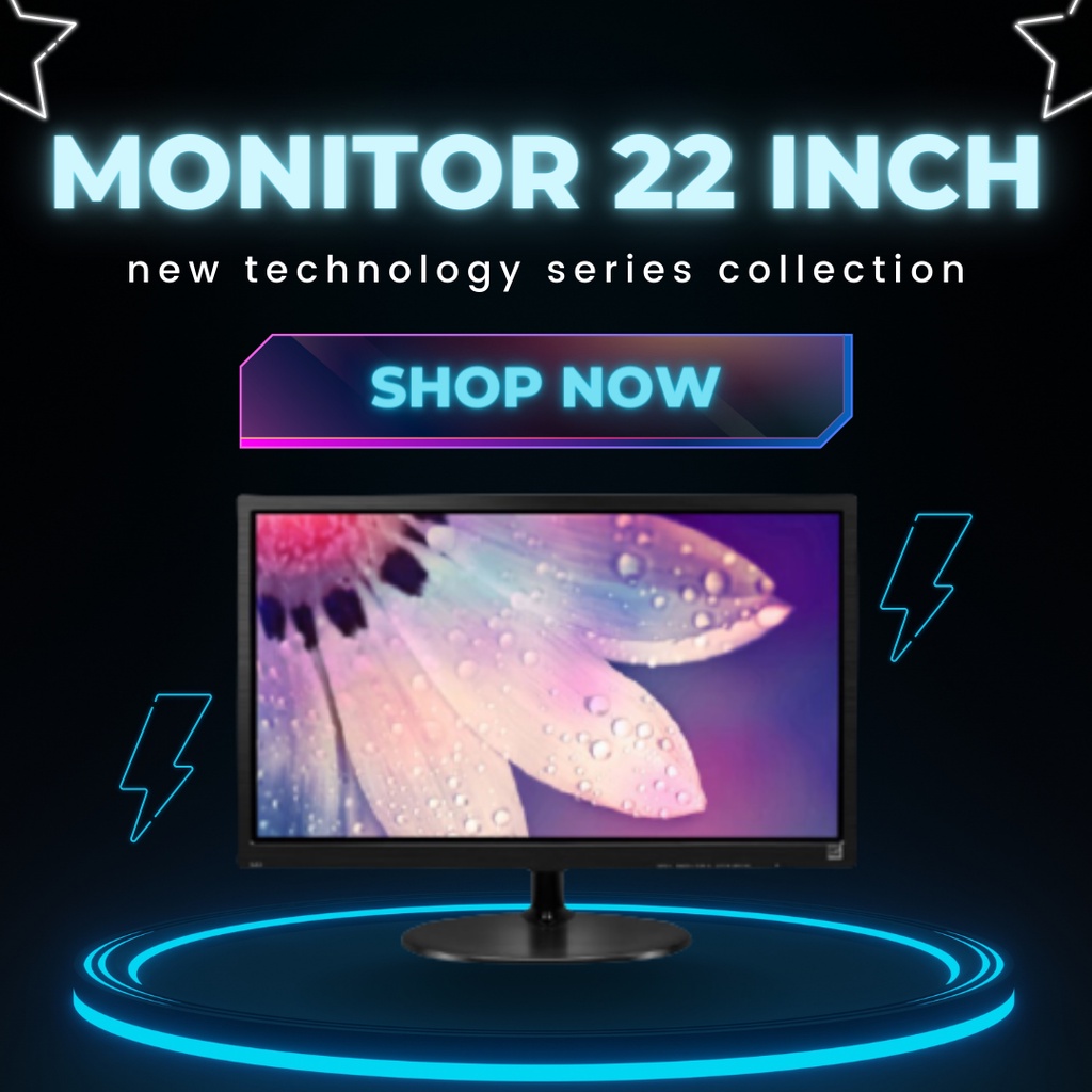 Jual LED Monitor 22" inch Full HD HDMI VGA Input Garansi Resmi | Shopee ...