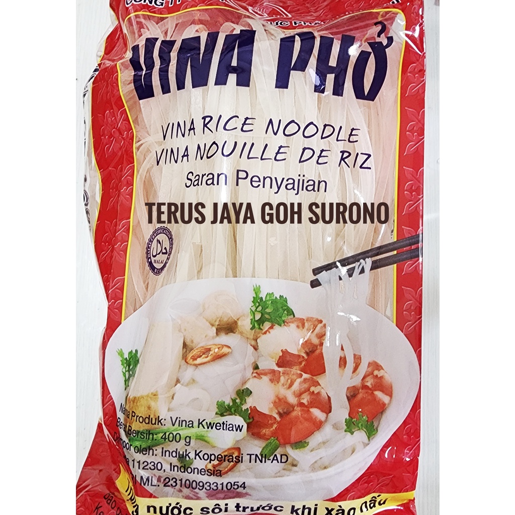 Jual Vina Pho Rice Noodle Kwetiau Vietnam Vina Kwetiaw 400g Halal ...