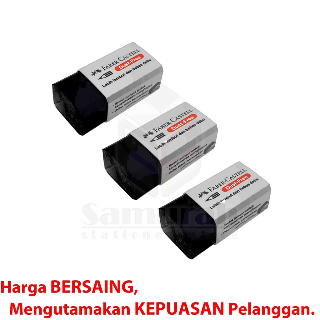 Jual Penghapus Pensil Faber-Castell Hitam Kecil 1 Box isi 40 pcs ...