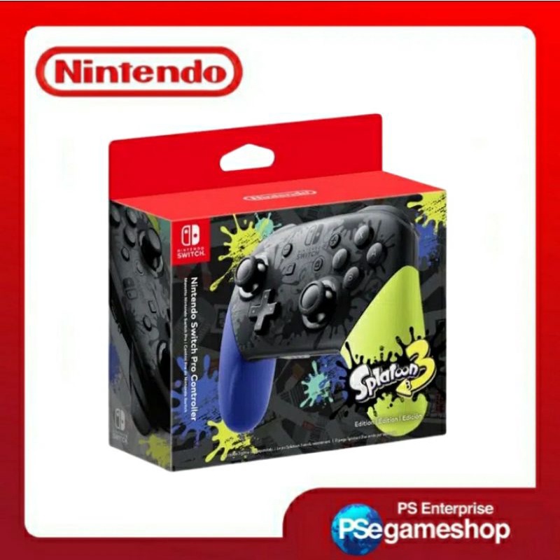 Jual Nintendo Switch Pro Controller – Splatoon 3 Edition | Shopee Indonesia