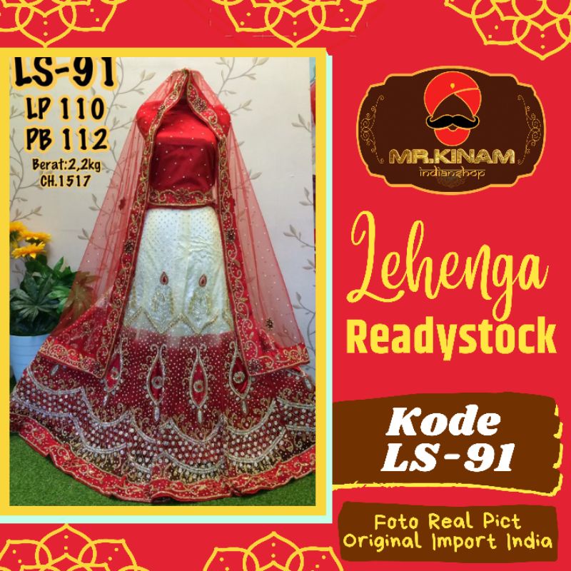 Jual LEHENGA R1 STOCK [LS.91] | BAJU INDIA | GAUN PENGANTIN INDIA ...