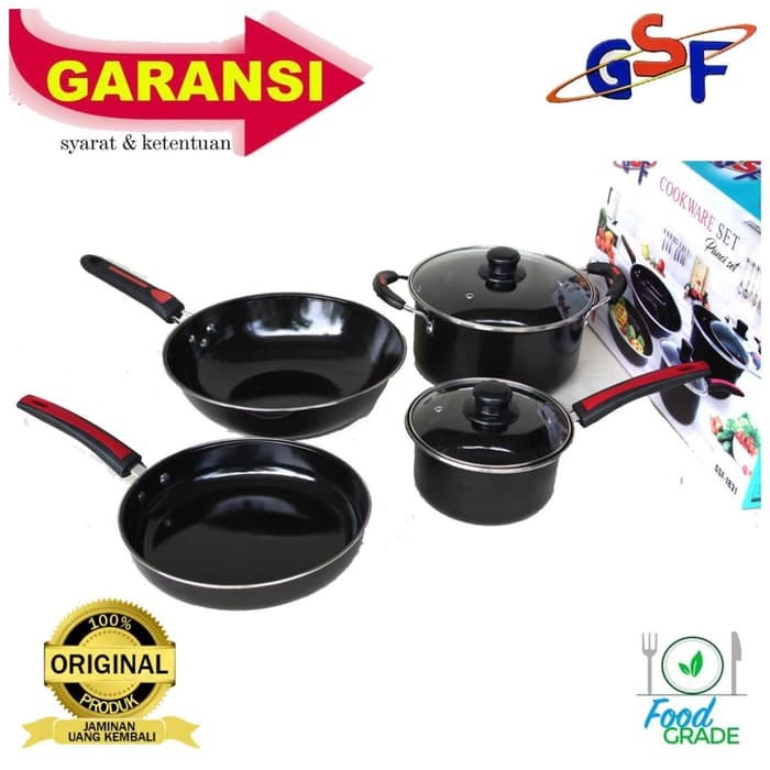 Jual Panci Set GSF COOKWARE SET ENAMEL Panci Set Food Grade 1831 ...
