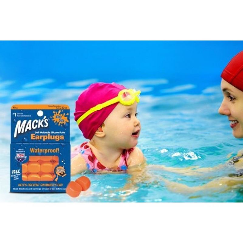 Jual Mack's Ear Plug 6 pasang - Pelindung Telinga Bayi dan Anak/ Macks ...
