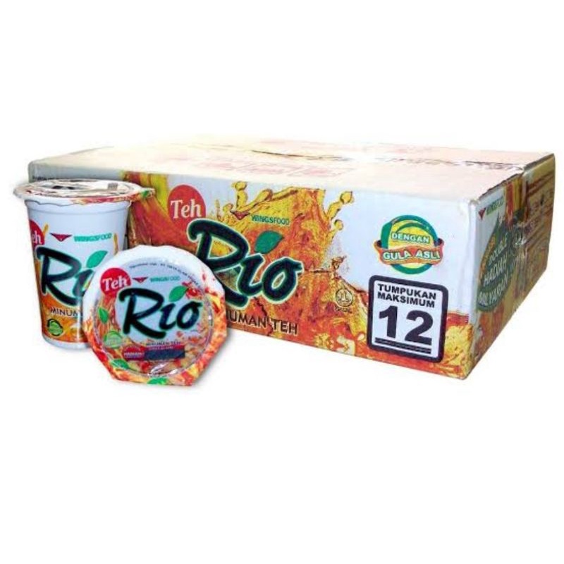 Jual Teh Rio Rasa gula batu 1 dus isi 24 pcs @180ml | Shopee Indonesia