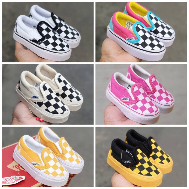 Jual SEPATU VANS CHECKERBOARD SLIP ON CATUR KIDS ANAK SIZE 16-35 ...