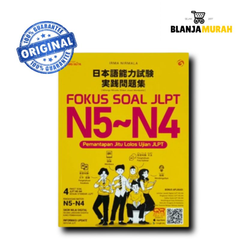 Jual FOKUS SOAL JLPT N5 - N4 | Shopee Indonesia