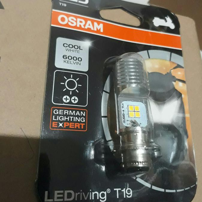 Jual Bohlam LED Putih Motor Bebek Matic OSRAM T19 H6 M5 Kaki 1 12V DC 6000K -best seller ...