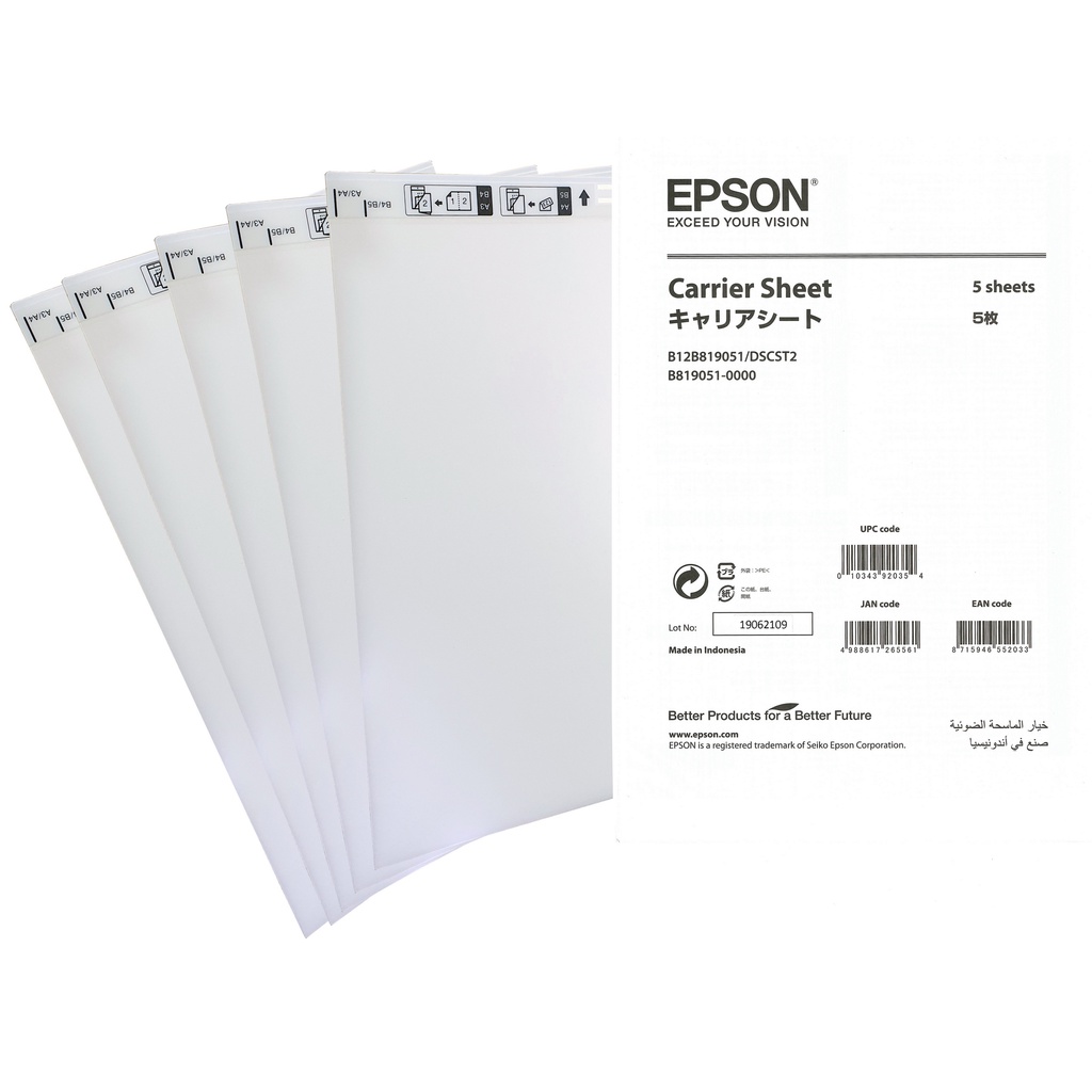 Jual Epson Carrier Sheet Untuk DS530 DS-530 DS-570W DS570W A3 STITCH ...
