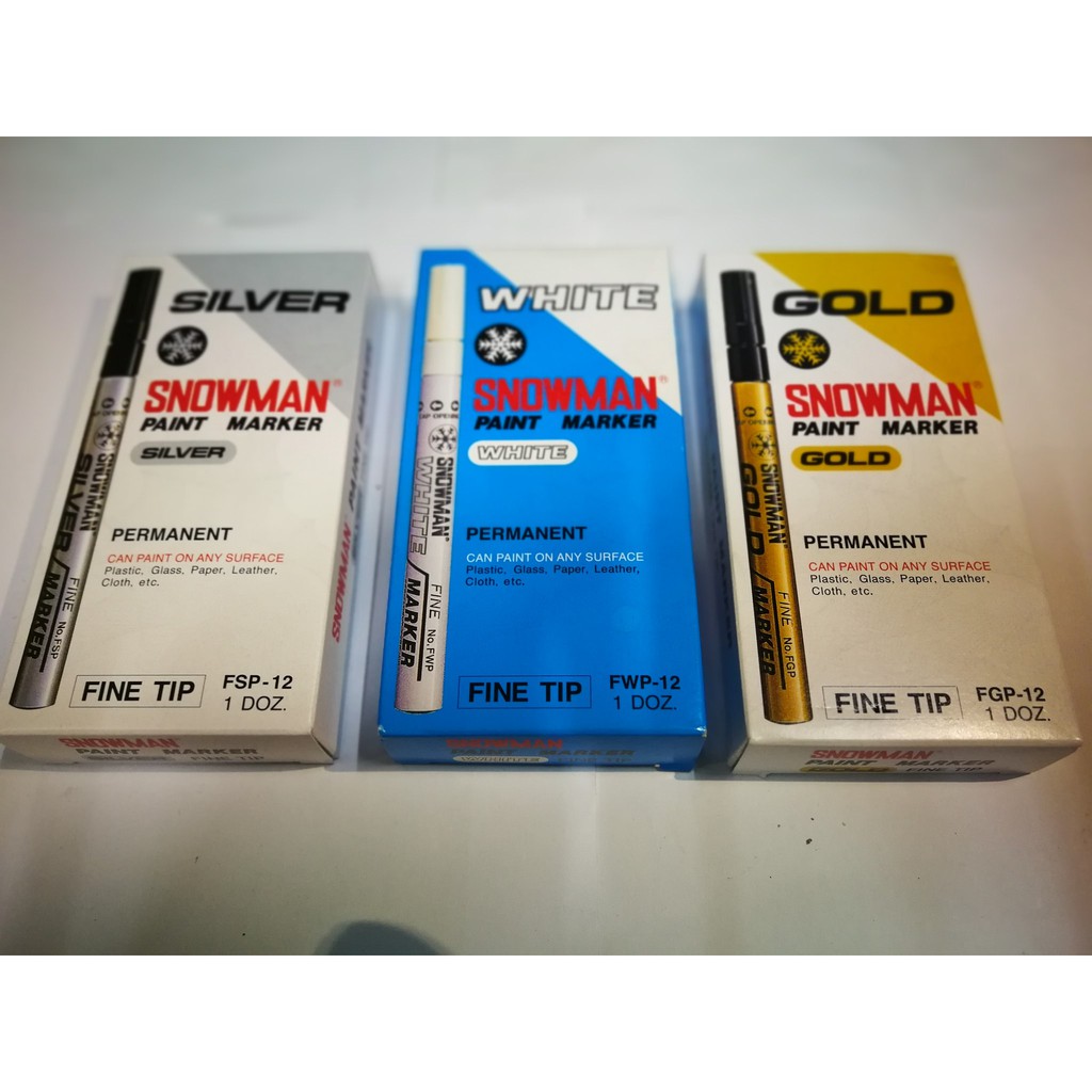 Jual SNOWMAN SPIDOL PAINT MARKER FINE / EXTRA FINE TIP | Shopee Indonesia