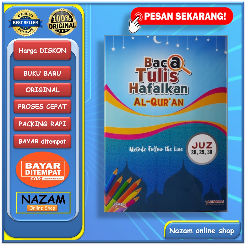 Jual Buku Baca Tulis Hafalkan Al quran Juz 28 sampai 30 | Shopee Indonesia