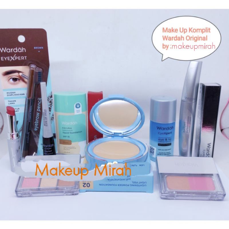 Jual Wardah Paket Make Up Lengkap/ Wardah Make up Komplit/ Make Up ...