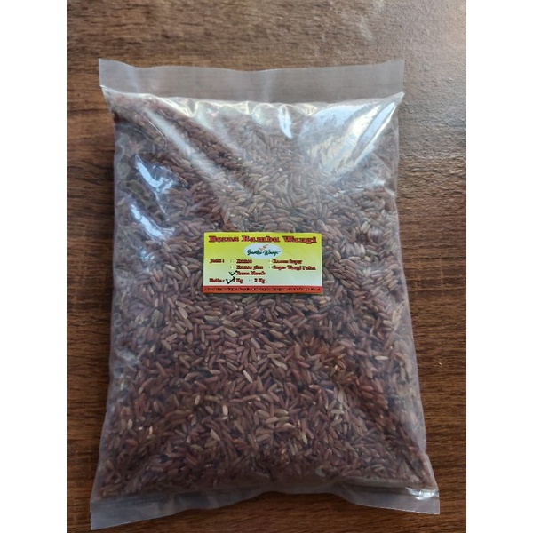 Jual Beras Merah Sosoh - Merk Bambu Wangi 1 KG | Shopee Indonesia