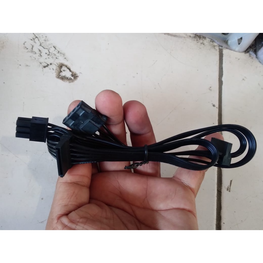 Jual Kabel modular 6 pin to triple sata hdd ssd connector adapter ...