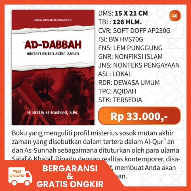 Jual Ad-Dabbah: Misteri Mutan Akhir Zaman Berdasar Al-Quran dan Al ...