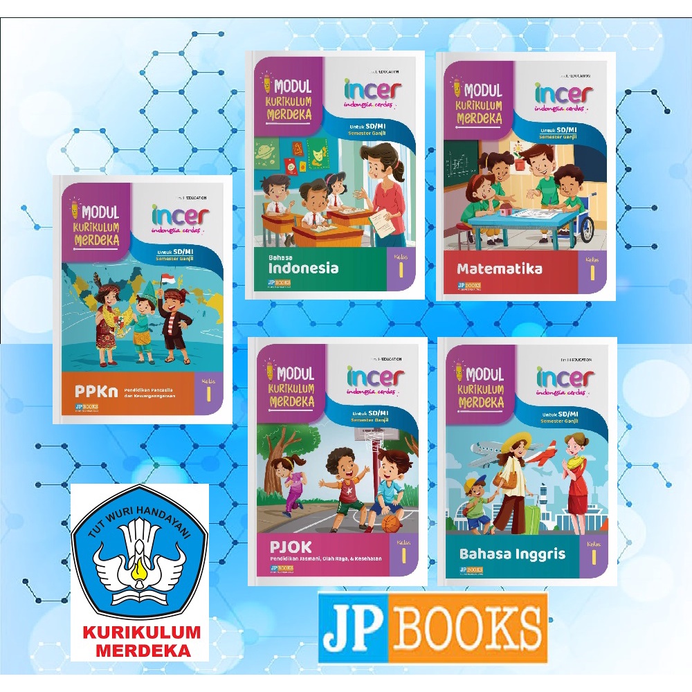Jual Best Seller Buku Latihan Soal SD Kelas 1 Kurikulum Merdeka Semester 1 - Modul Incer ...