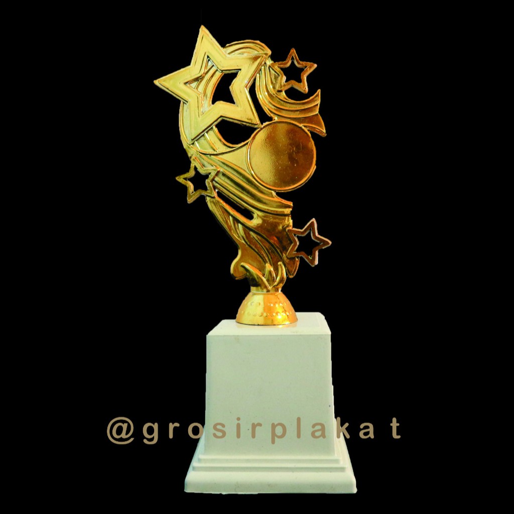 Jual Trophy Bintang Tatakan Putih Tinggi 30 cm PIALA PLASTIK Murah ...
