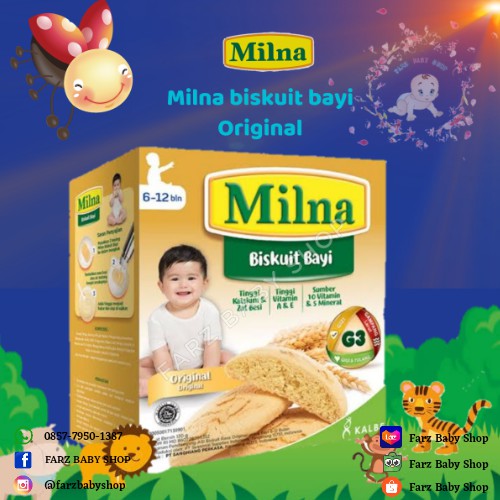 Jual Milna Biskuit Bayi Original 130g | Shopee Indonesia
