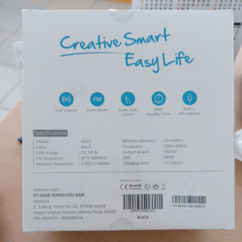 Jual OASE KG10 WIRELESS HEADPHONE Ultra-HD Audio | Shopee Indonesia