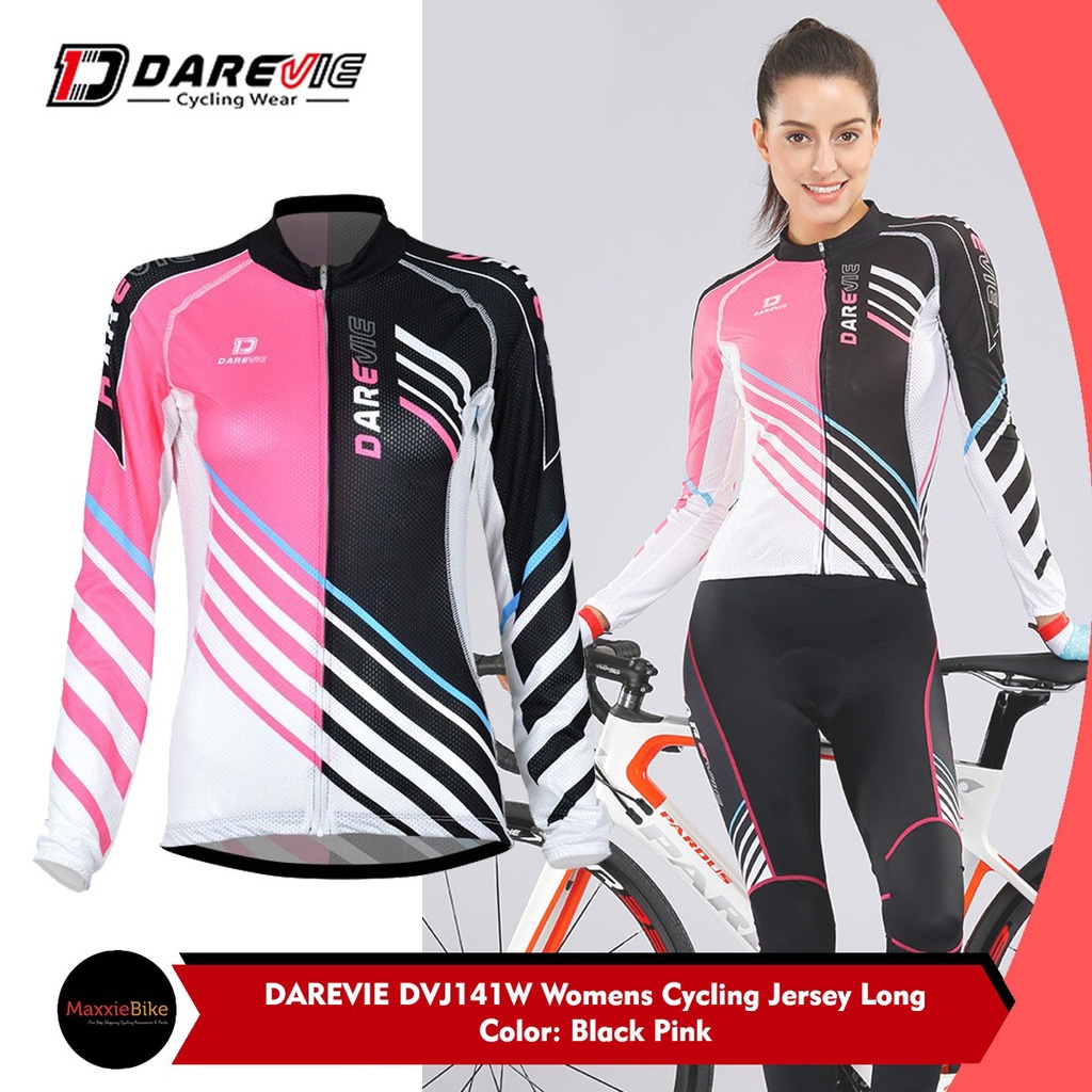 Jual DAREVIE Baju Jersey Sepeda Wanita Lengan Panjang DVJ041W -Women Cycling Jersey Long Sleeve ...