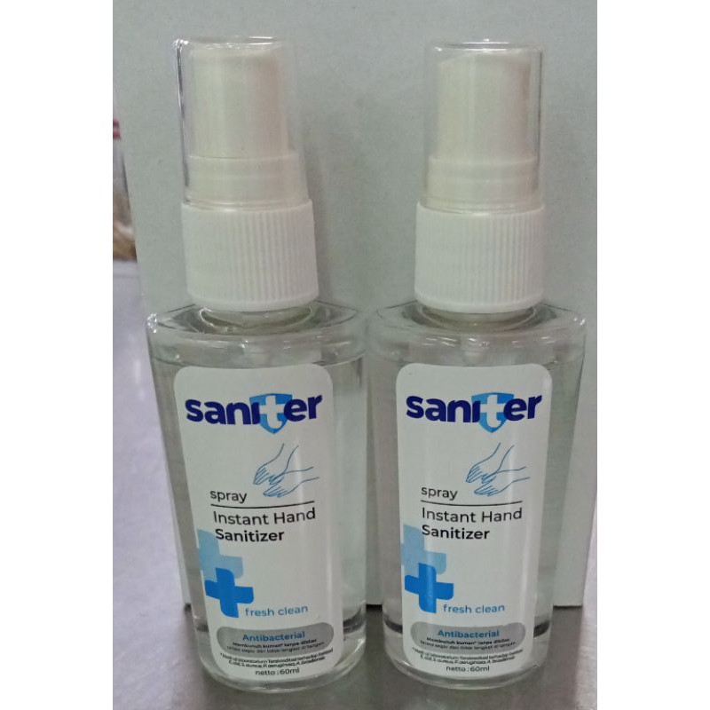 Jual Saniter Spray Instant Hand Sanitizer 60ml | Shopee Indonesia