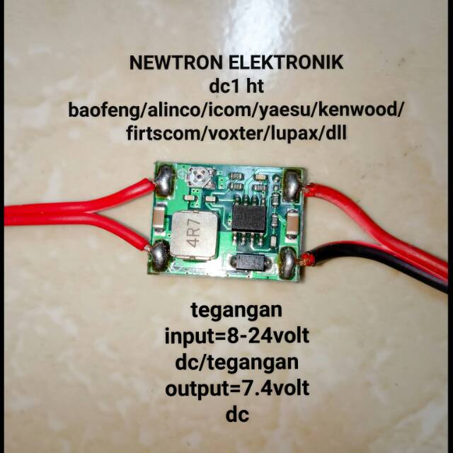 Jual Modul kit DC1 Dc 1 DC ONE Untuk HT Baofeng Uv5r uv82 Weierwei VEV ...