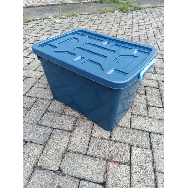 Jual Container Box 75 Liter Kontainer Roda Phylia BIRU | Shopee Indonesia