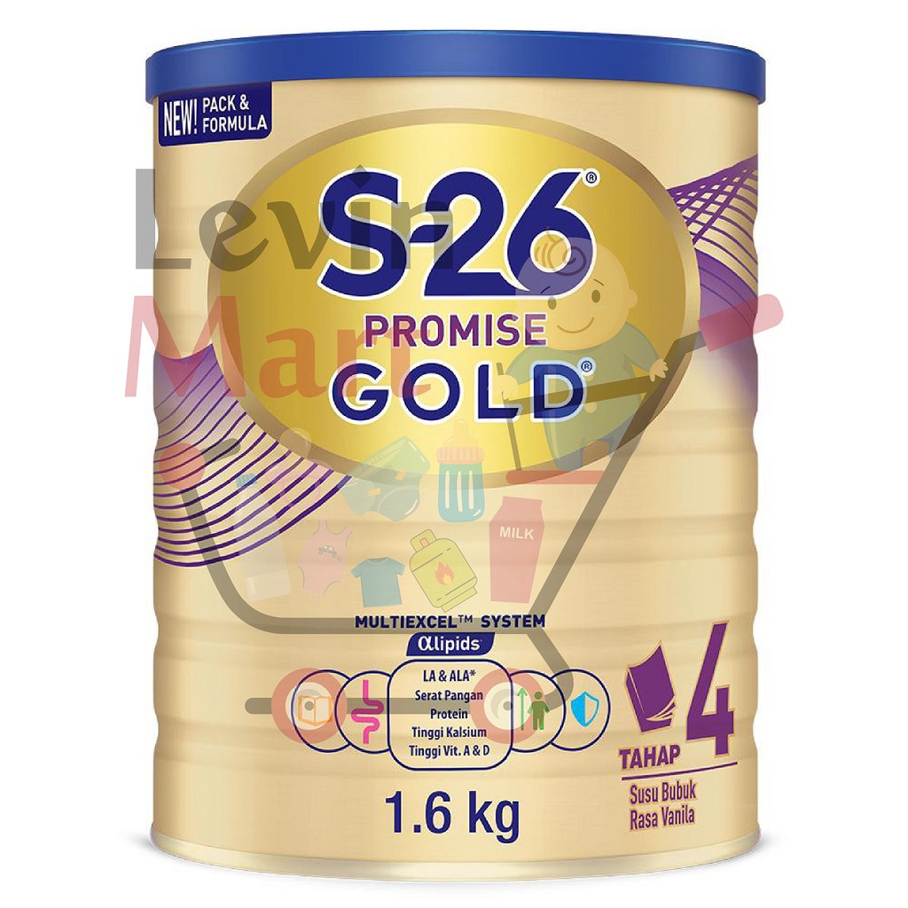 Jual S26 PROMISE GOLD SUSU FORMULA ANAK USIA 3-12 TAHUN KEMASAN 1600 ...