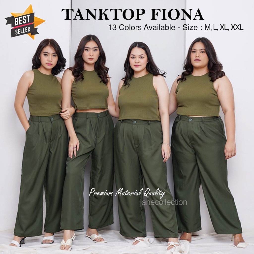 Jual Jane Tank Top Wanita Jumbo Dalaman Blazer Big Size Bahan Rajut Camisole Cewek Xxl