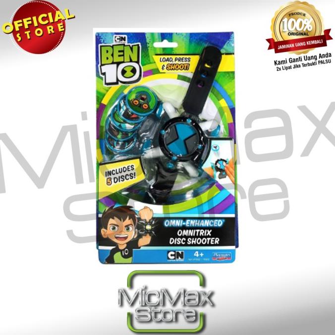 Jual Ben10 Ben 10 Omni Enhanced Omnitrix Disc Shooter Watch Biru Blue ...