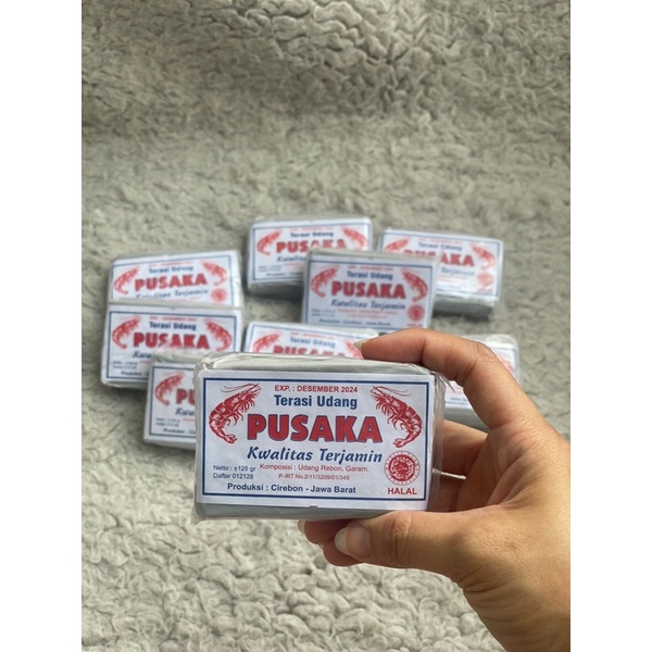 Jual Terasi udang cap Pusaka (1000% udang rebon asli) | Shopee Indonesia