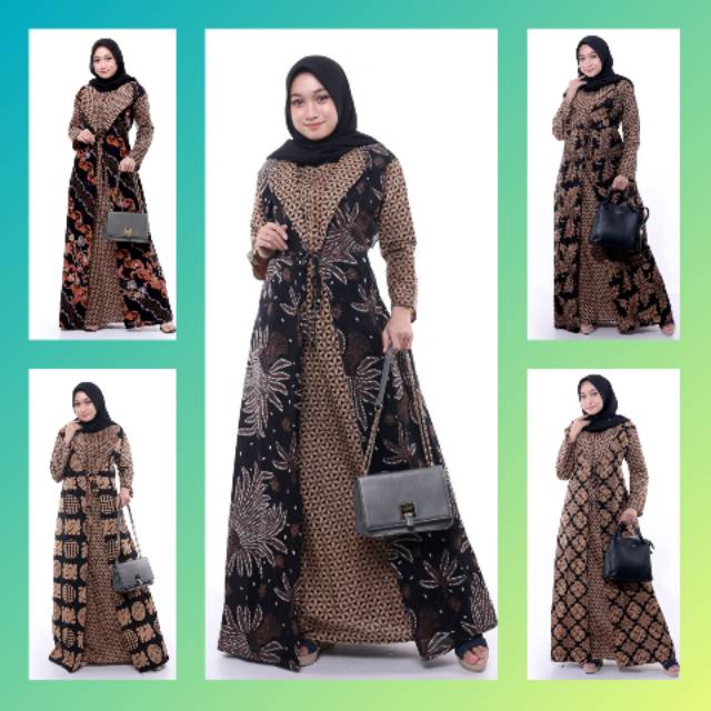 Jual GAMIS BATIK MANGGAR PADI SEKAR CANTIK KUBIS KIPAS DAUN KUPU NADINE ...