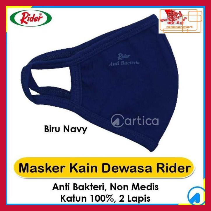 Jual Etegr5- Masker Kain Dewasa Rider 100% Katun Cotton Anti Bakteri 2 ...