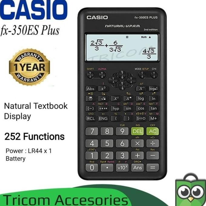 Jual Kalkulator Scientific Casio FX-350ES PLUS Calculator Ilmiah ...