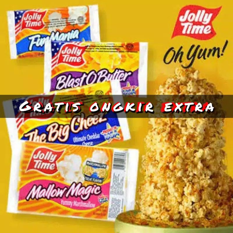 Jual PopCorn Jolly Time Product of USA / Pop corn Jolly Time 100gr ...
