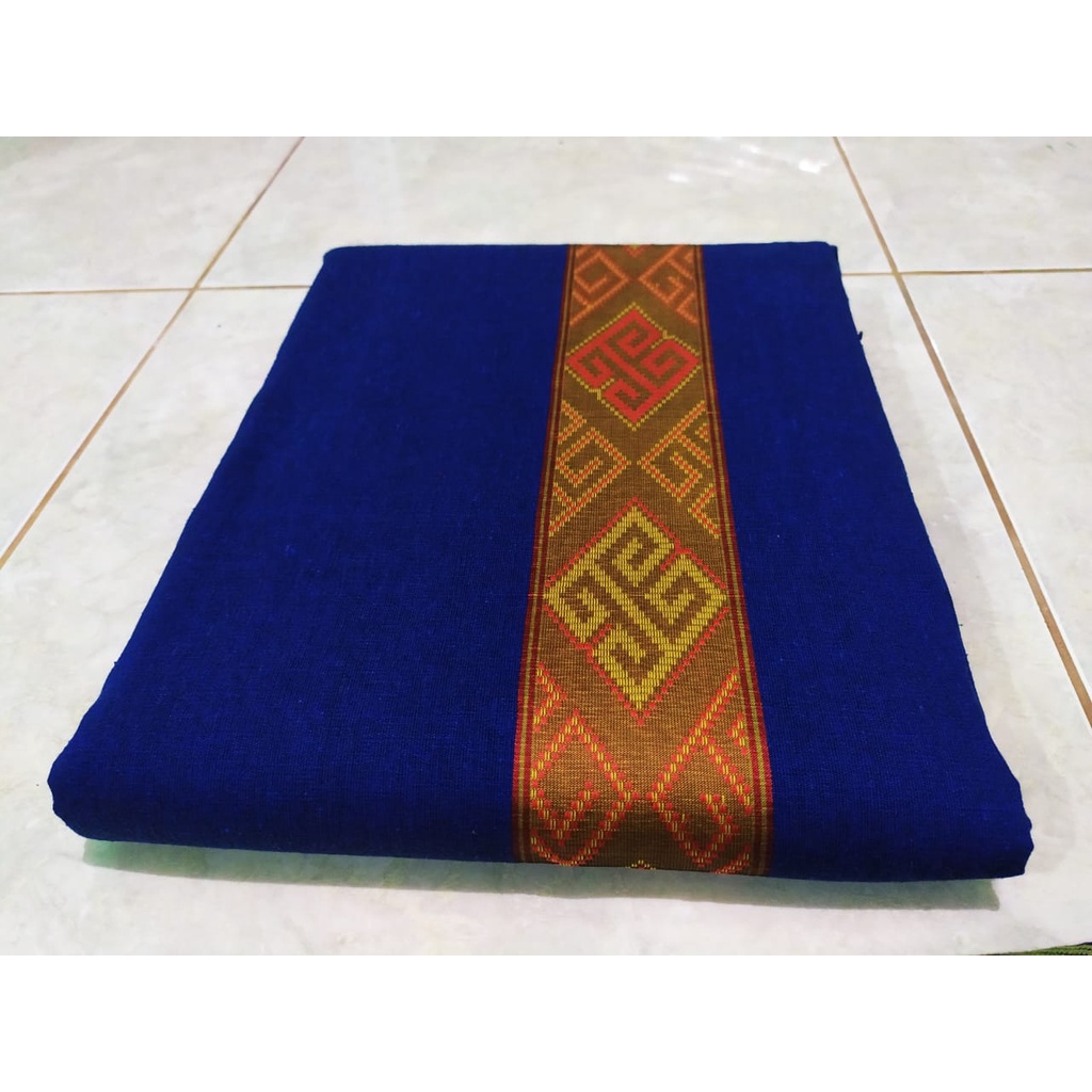 Jual kain paroki motif toraja warna navy - panjang 120cm lebar 3 meter ...