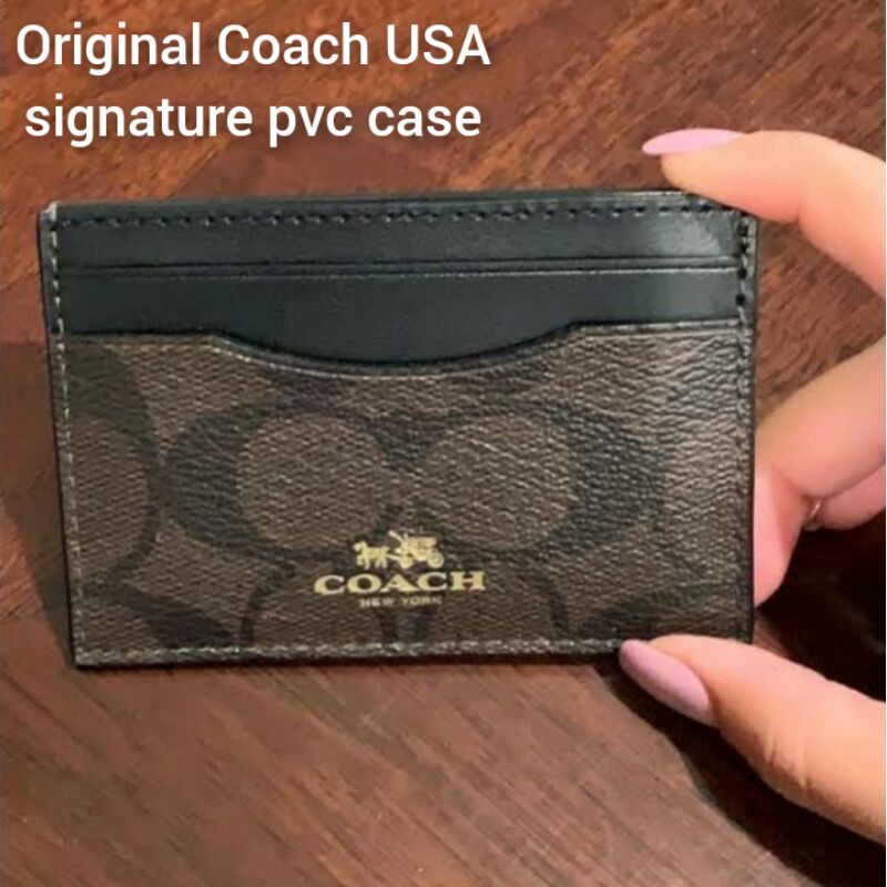 Jual Original COACH USA Signature PVC Case | Shopee Indonesia