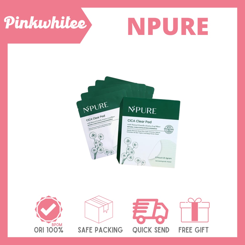 Jual NPURE Cica Clear Pad Sachet (1 Dus isi 5 sachet) | Shopee Indonesia