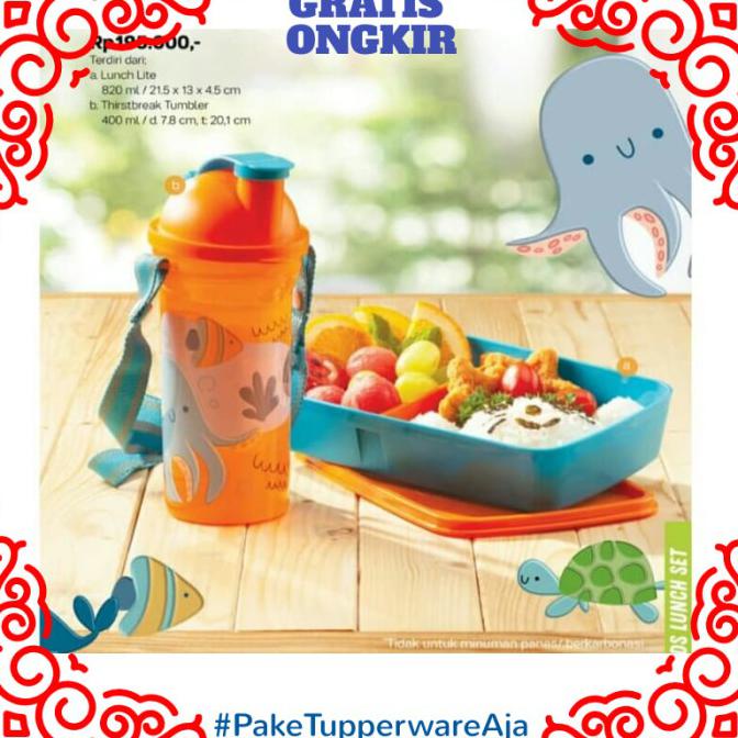 Jual Tempat Makan Anak Tupperware Tuperware Tuper ware - Botol Minum Anak Kids Lunch Set ...