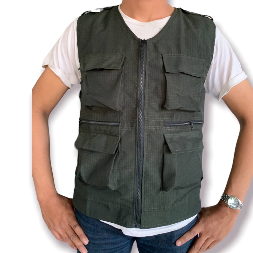 Jual ROMPI TACTICAL PRIA VEST OUTDOOR KERJA LAPANGAN MOTOR BANYAK SAKU ...