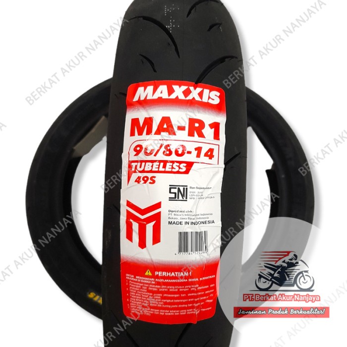 Jual Ban Maxxis MA R1 90/80 Ring 14 Soft Compound Tubeless Balap Ban ...