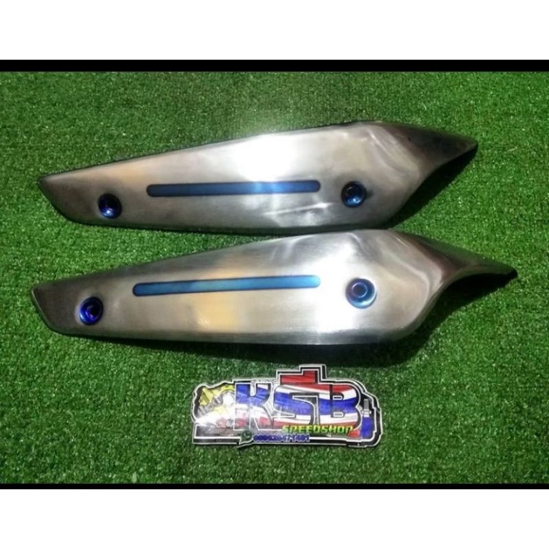 Jual tameng knalpot nmax model titanium | Shopee Indonesia