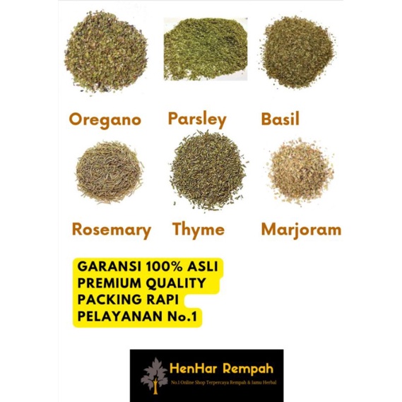 Jual Oregano / Parsley / Basil / Rosemary / Thyme 1 Kg | Shopee Indonesia
