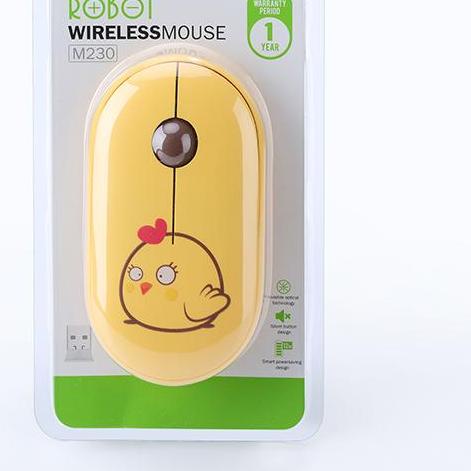 Jual Mouse Wireless ROBOT M230 Stylish 2.4GHz Silent Optical 1600DPI ...