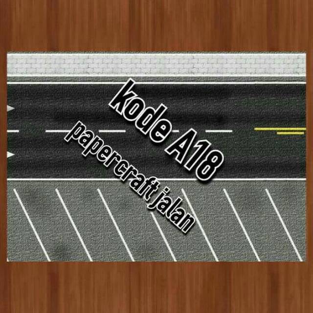 Jual diorama papercraft jalan raya dan parkiran kode A18 skala 1/64 ...